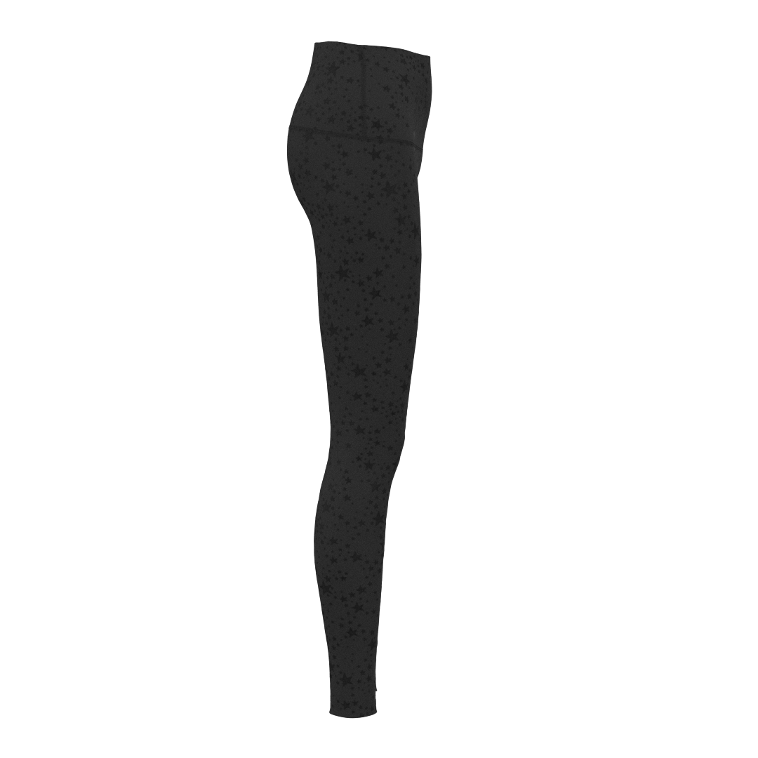 W No-Outseam Legging - 4" WB - Luxe Brushed R - Black Stars – Tokalon ...