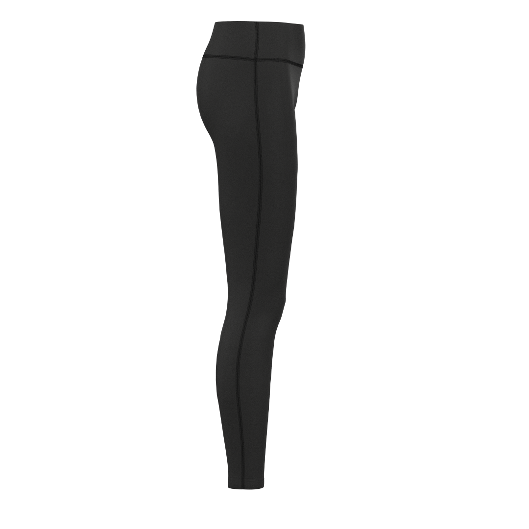 W No-Front Seam Legging - 3" WB - Luxe Brushed R - Black – Tokalon Clothing