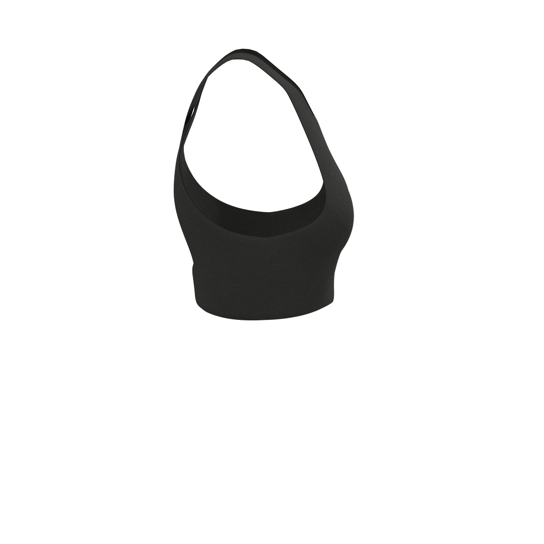 W Open-Back Bra - Luxe Brushed R - Black – Tokalon Clothing