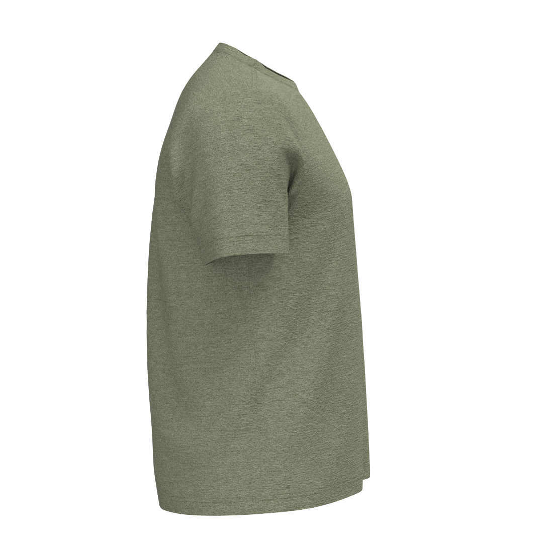 M SS Crew Tee - Coverstitch - Element Heather - Heather Kelp – Tokalon ...