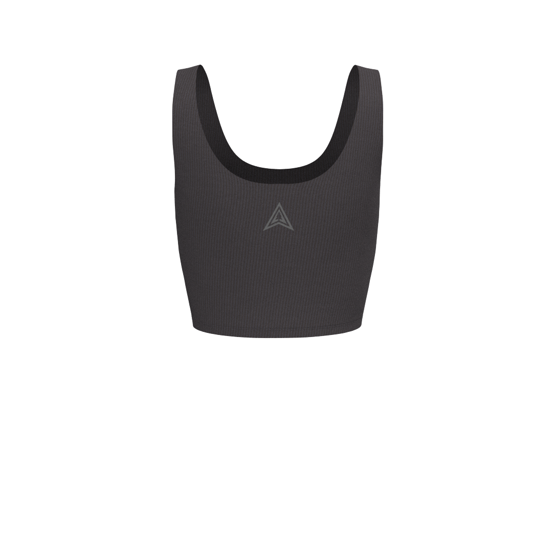 Venture - TKW060- W Scoop Bra Tank - Luxe Rib - Blackened Pearl ...